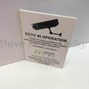 Bespoke Foamex CCTV Signs - SMD Steve Marsh Design