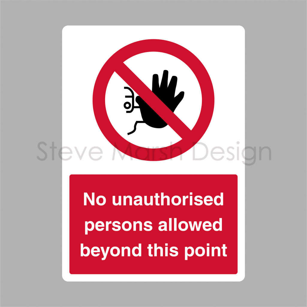 Acrylic Restricted Access Signs - SMD Steve Marsh Design