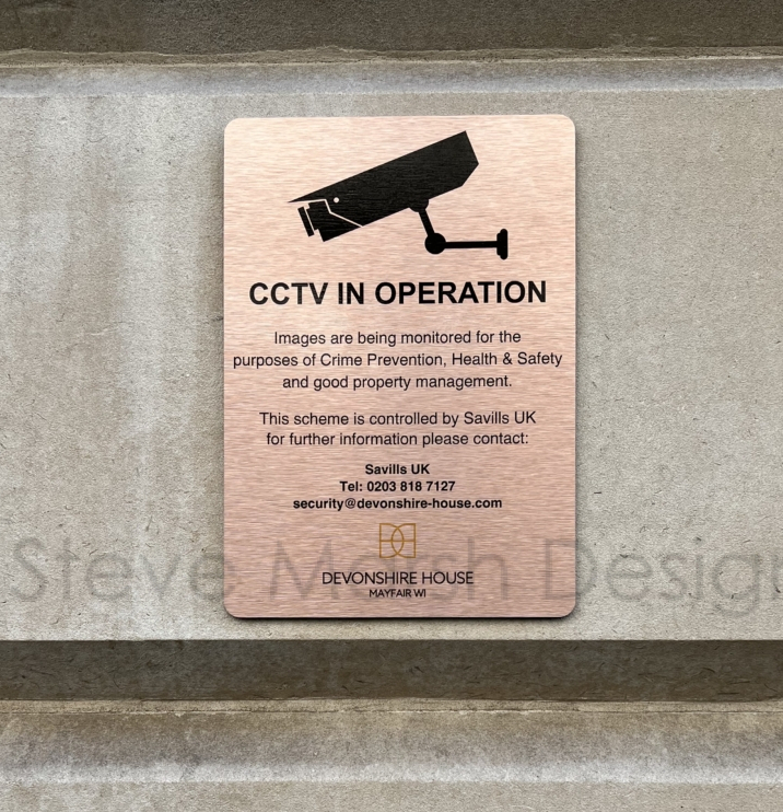 CCTV Signs Gallery At Steve Marsh Design In Kent