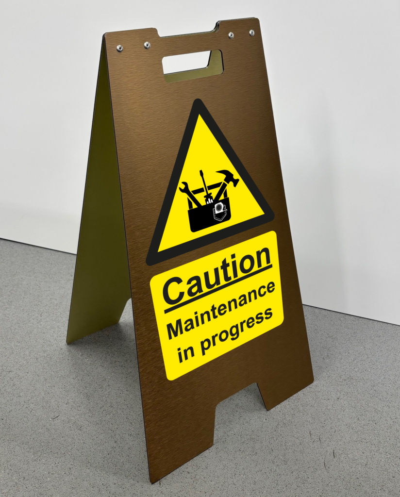 Elite Stainless Steel Wet Floor Sign (Caution) - Steve Marsh Design